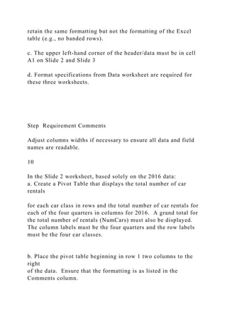 Excel Portion of the ProjectSteps 1-4Use this ClassSection .docx