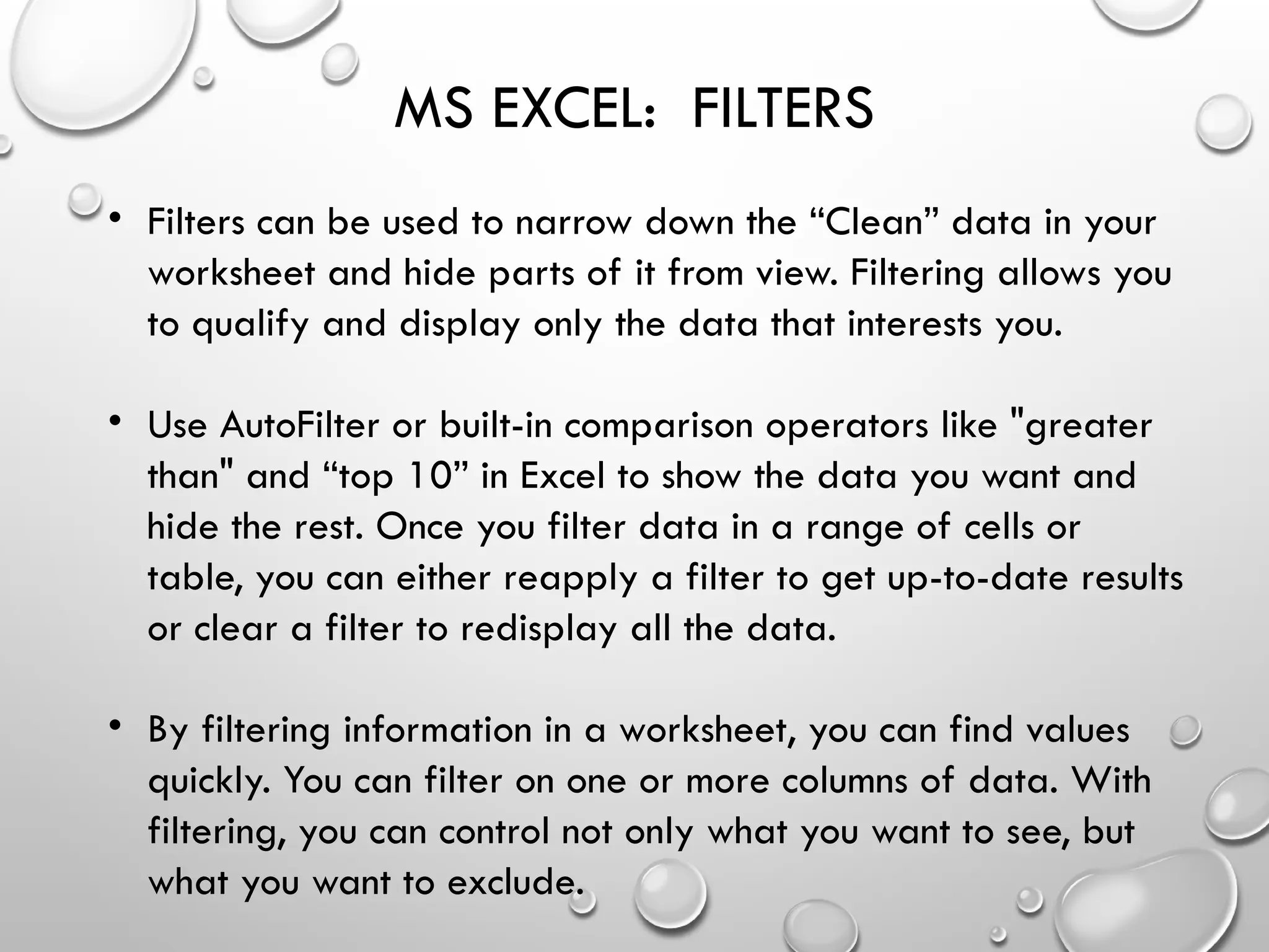 micro soft advanced excel setting it up with micro soft excelppt.pptx
