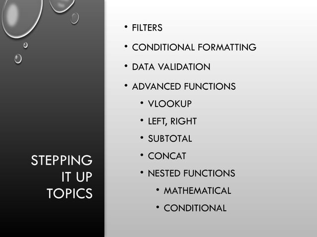 micro soft advanced excel setting it up with micro soft excelppt.pptx