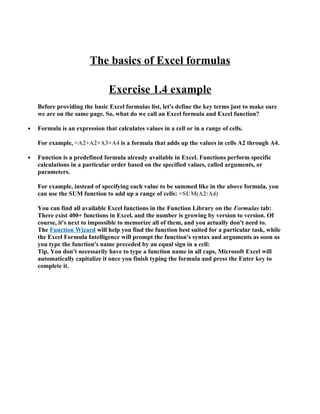 excel practice-1.4.docx excel practice-1.4 | PDF