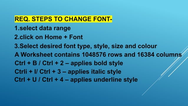 Ms excel all topics mentioned in this pptx | PPT