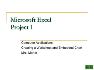 Microsoft Excel Project 1 Presentation | PPT