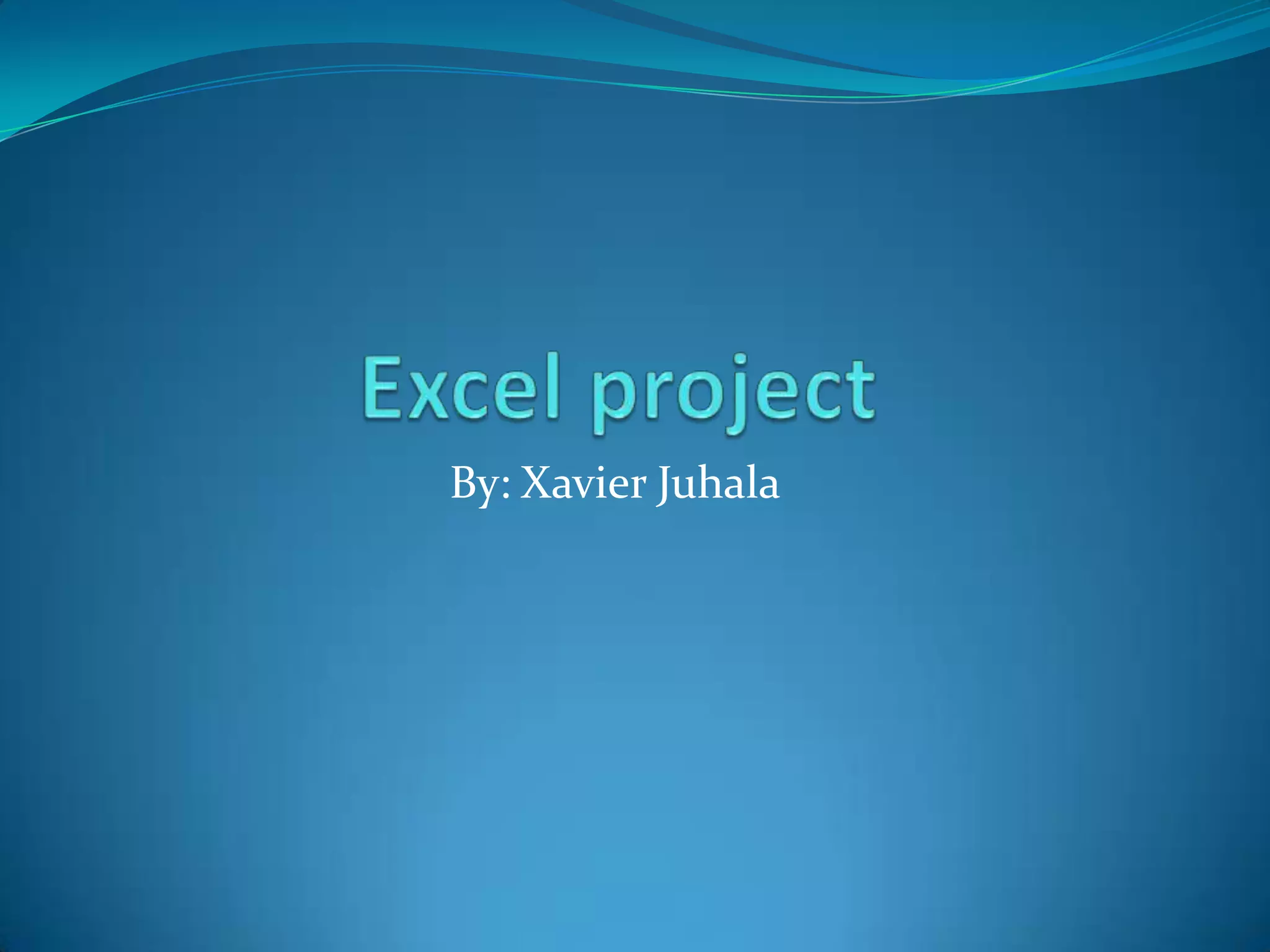 Excel project | PPTX