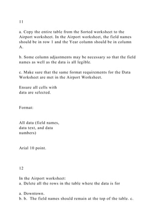 Excel Project 1 – MS Excel (Summer 2019) Use the foll.docx