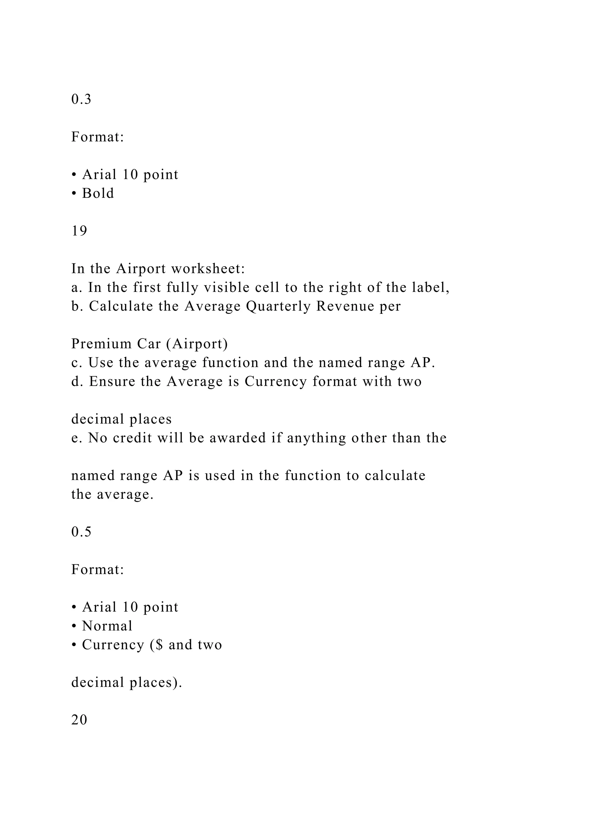 Excel Project 1 – MS Excel Use the project description HER.docx | Desktop Publishing | Computer ...