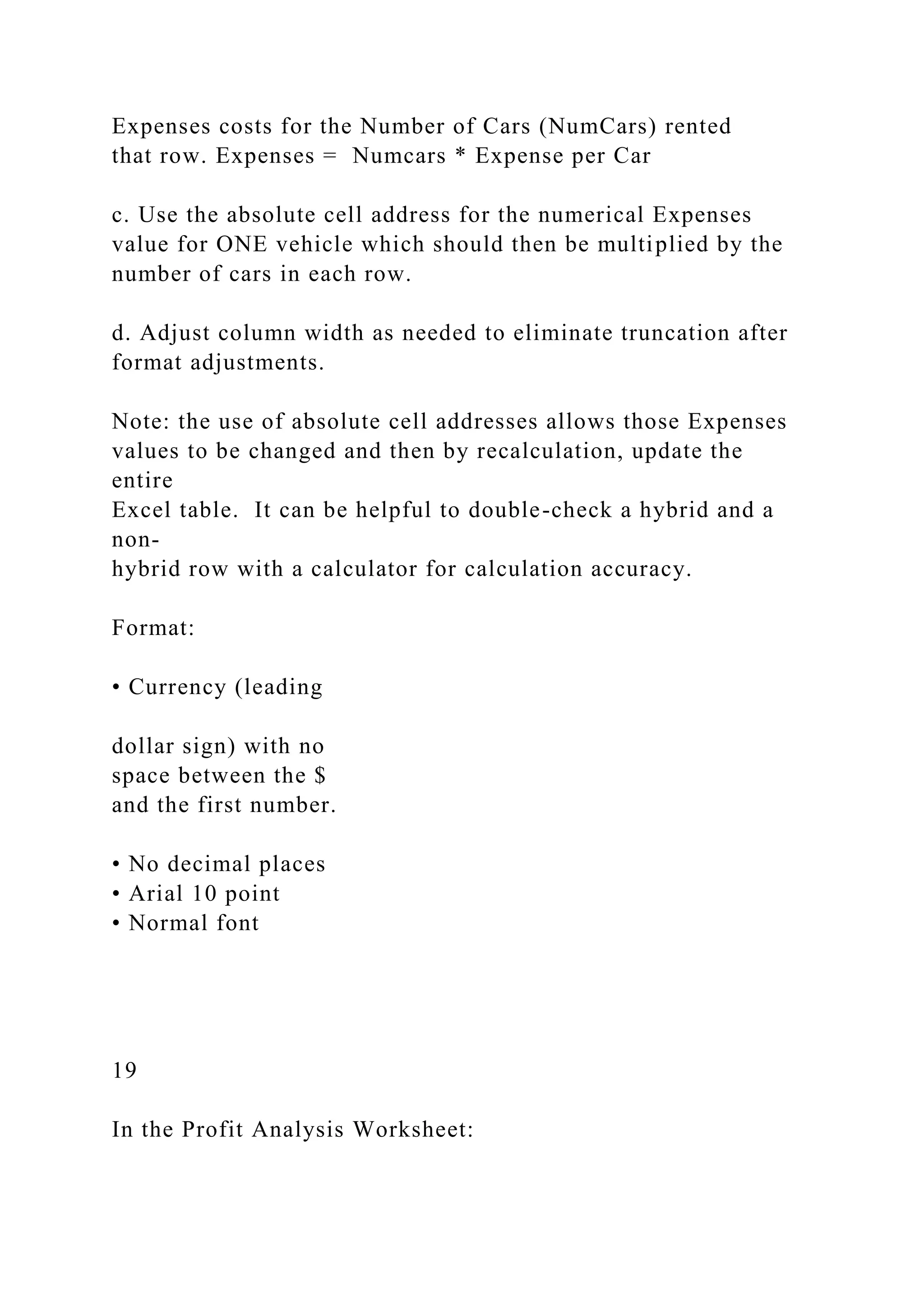 Excel Project 2 – MS Excel (Summer 2019) Use the pro.docx | Desktop Publishing | Computer ...