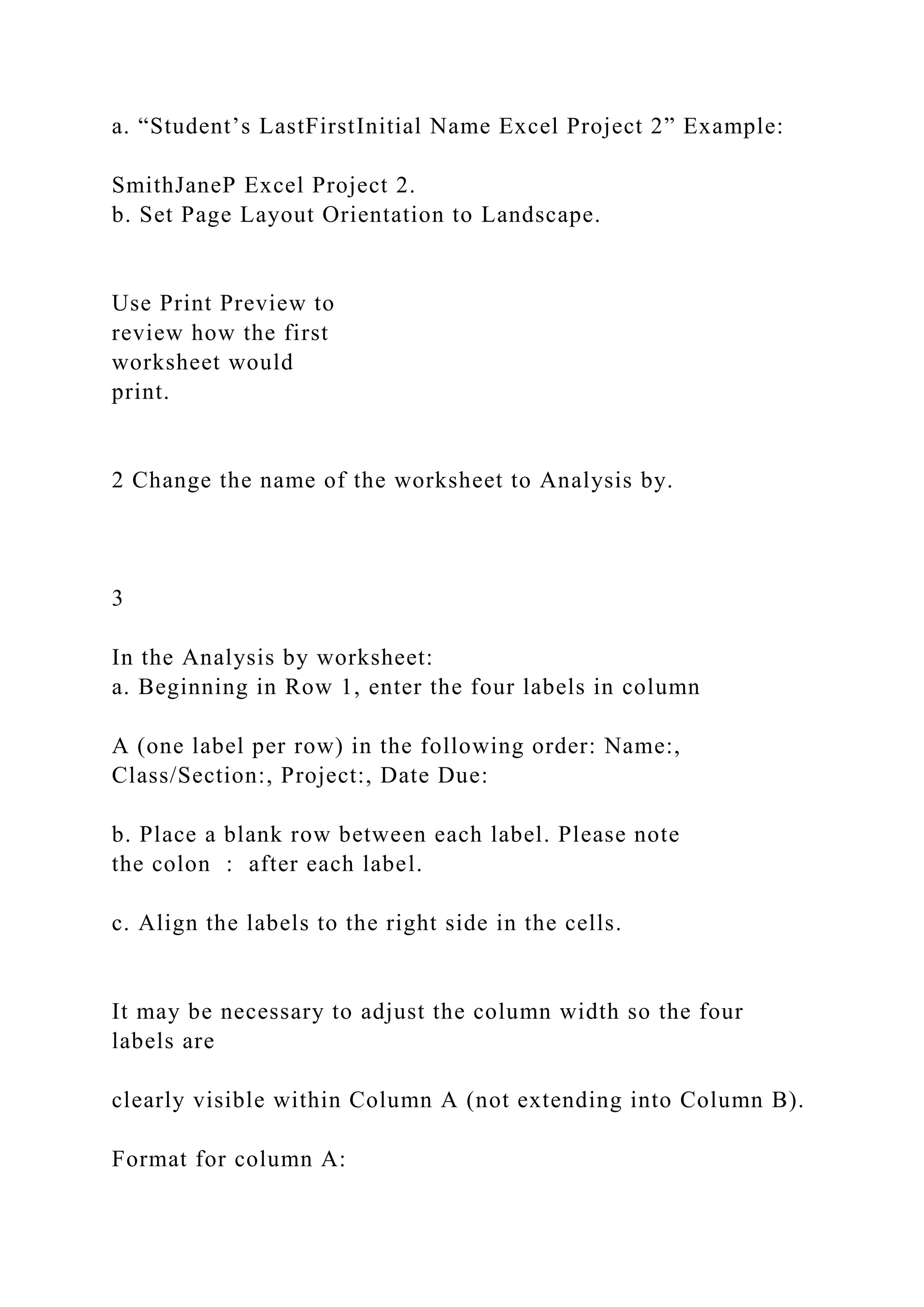 Excel Project 2 – MS Excel (Summer 2019) Use the pro.docx | Desktop Publishing | Computer ...