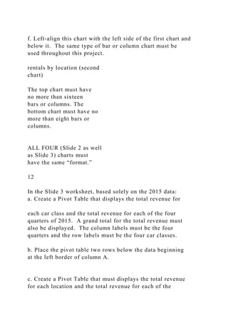 Excel Project 3 – MS Excel (Fall 2018) Use the project.docx