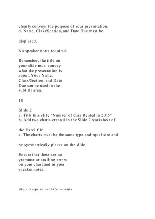 Excel Project 3 – MS Excel (Fall 2018) Use the project.docx