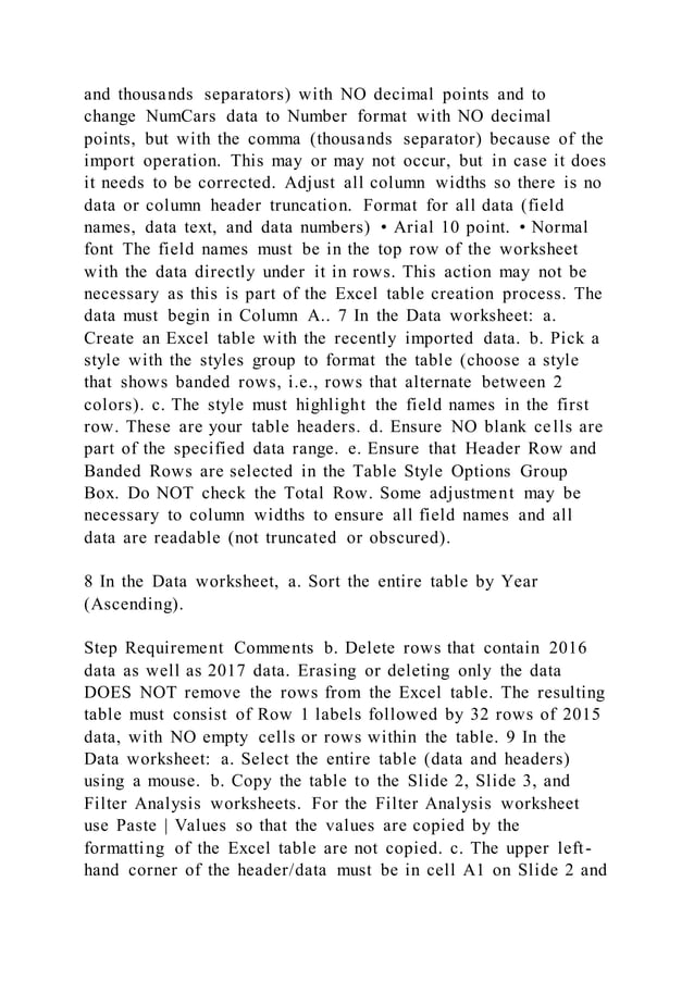 Excel Project 3 – MS Excel (Fall 2018)Use the project descriptio | PDF