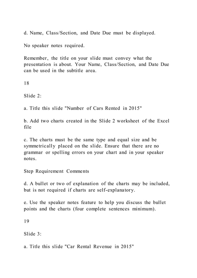 Excel Project 3 – MS Excel (Fall 2018)Use the project descriptio | PDF