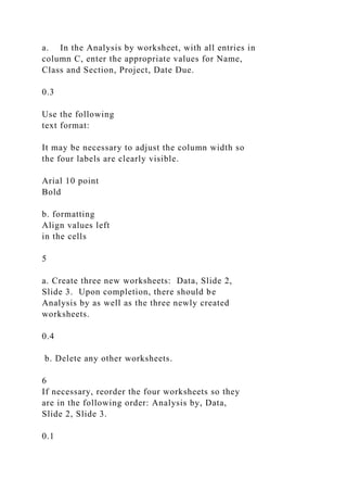 Excel Project 3 – MS Excel Use the project description H.docx | Auto Rentals | Automotive
