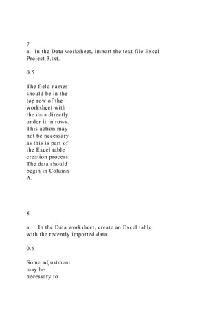 Excel Project 3 – MS Excel Use the project description H.docx | Auto Rentals | Automotive