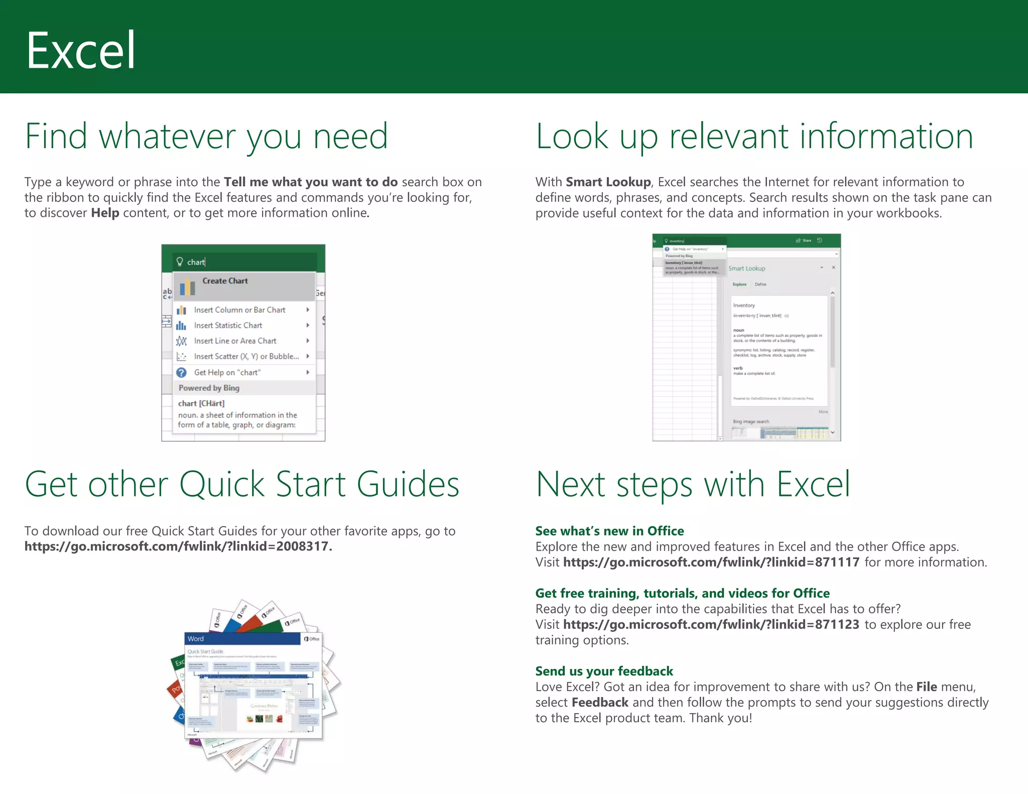 Excel Quick Start Guide | PDF