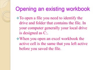 Excel’s basics | PPT