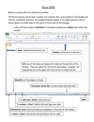 Excel screen shot info 2 | PDF
