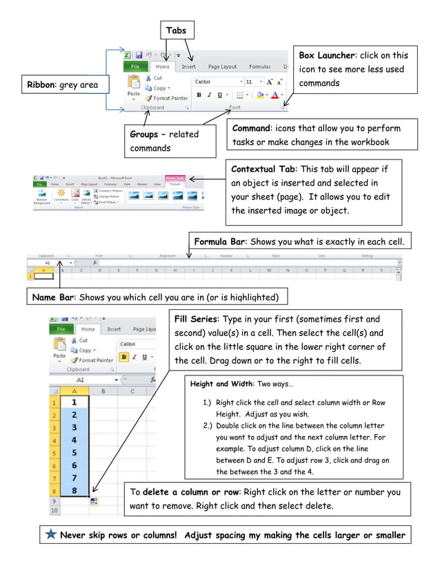 Excel screen shot info 2 | PDF