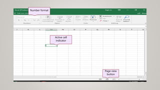 Excel screen’s useful elements | PPTX