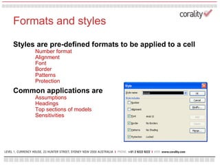 Corality - Excel secrets and shortcuts | PDF