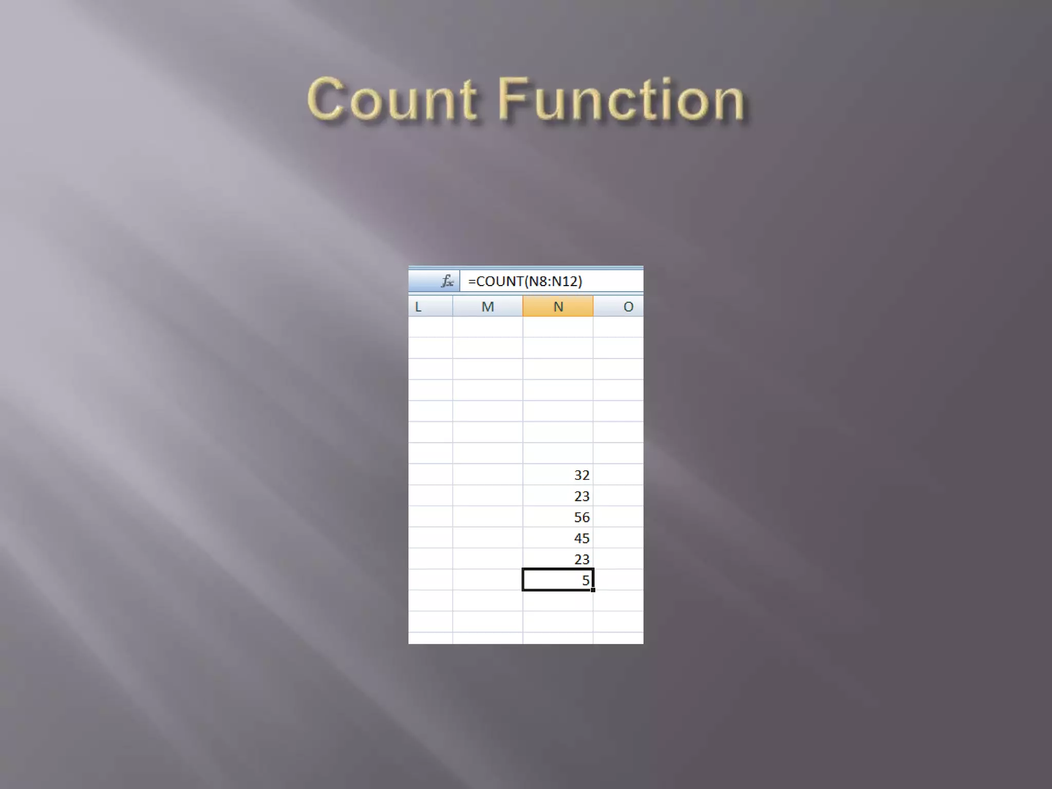 Excel shortcut keys and formulas | PPTX