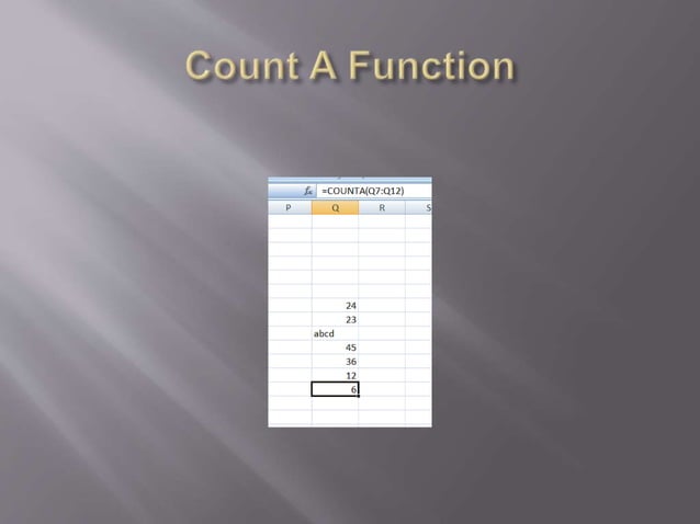 Excel shortcut keys and formulas | PPTX