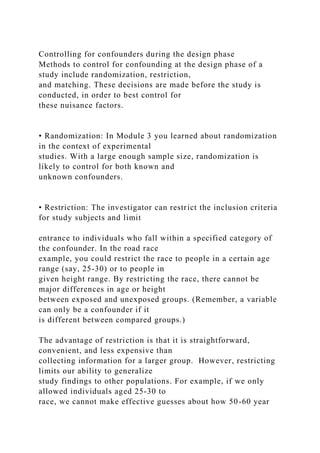 Excelsior College PBH321 1 Confounding .docx