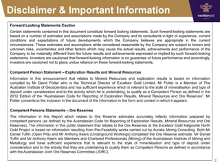 Excelsior Gold (ASX:EXG) Investor Presentation July 2014 | PPT