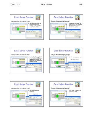 Excel Solver | PDF
