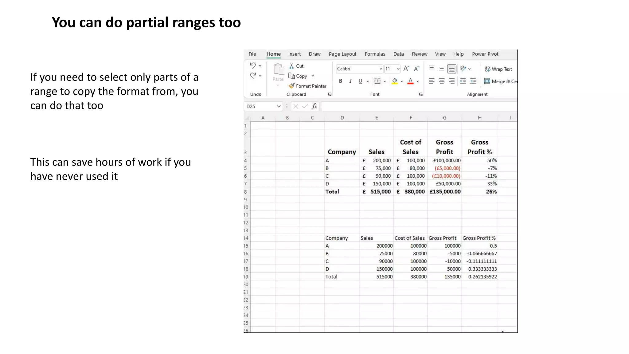 How to use Format painter in Excel | PPT