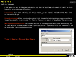 Excel tips advance | PPT
