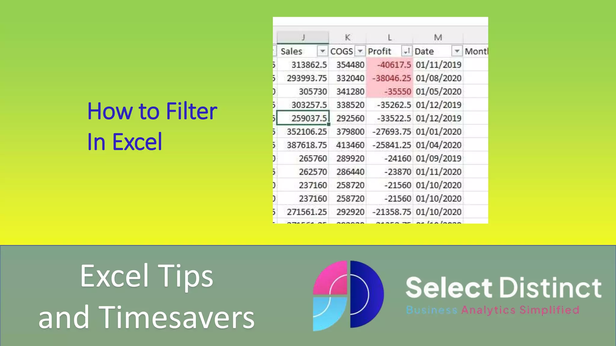 How to Filter in Excel | PPT