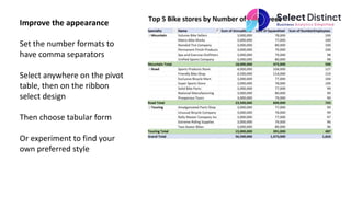 How to create pivot tables in Excel | PPT