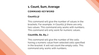 Excel Top 10 formula For The Beginners | PPT