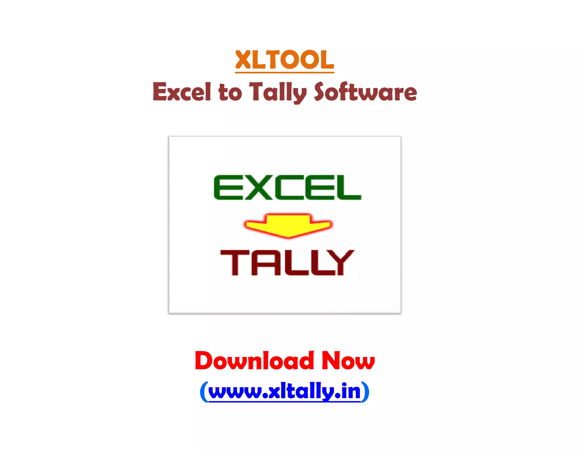 Excel to Tally Software | PPT