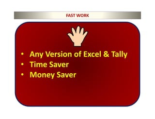 Excel to Tally Software | PPT