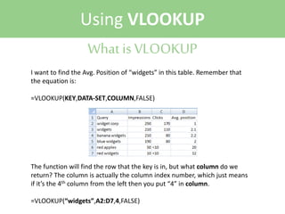 Excel Training for SEOs | PDF | Internet | Computing