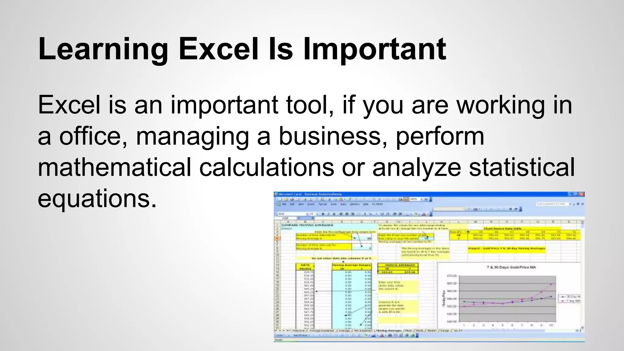 Excel training | PPT