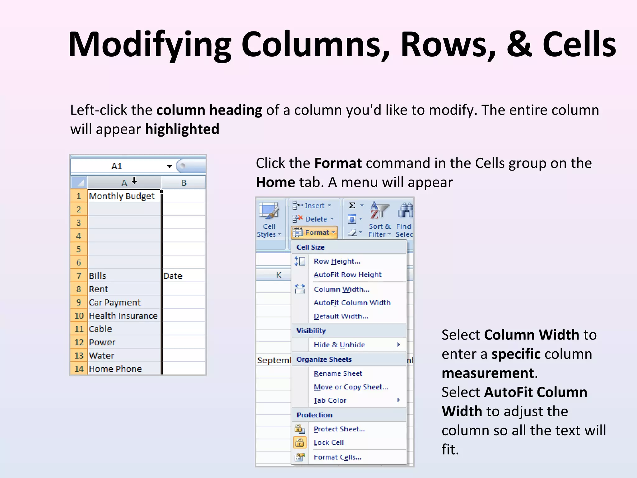 Training On Microsoft Excel | PPT