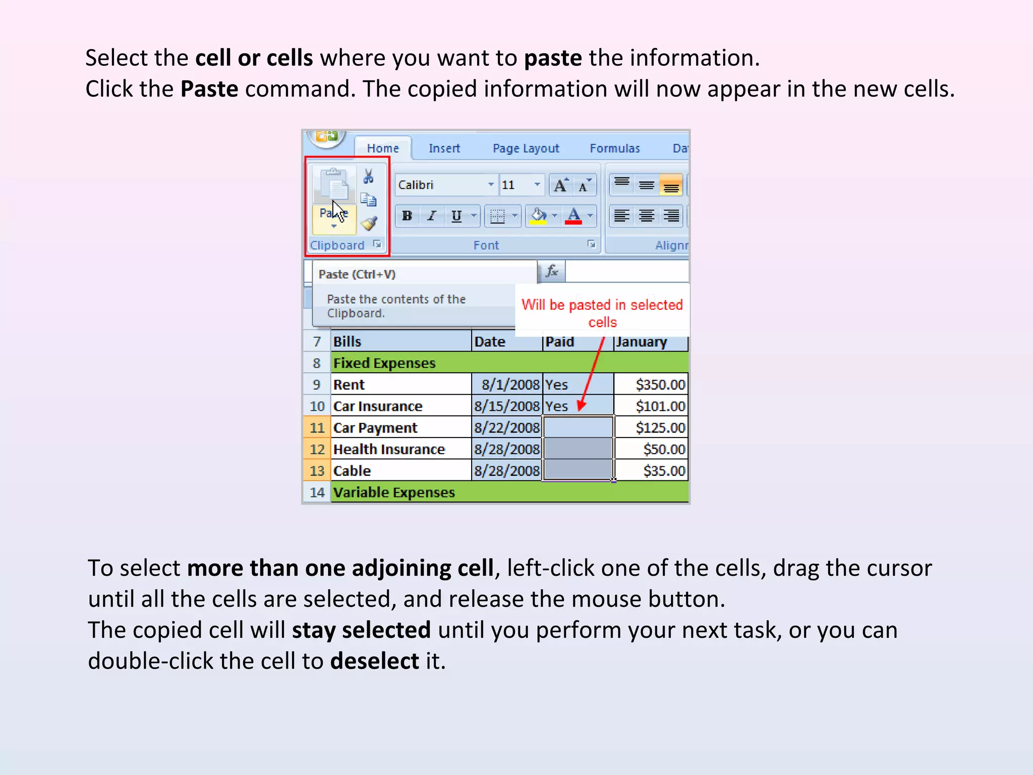 Training On Microsoft Excel | PPT
