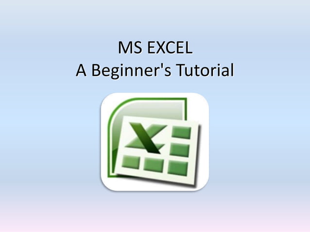 Excel training basic | PPT