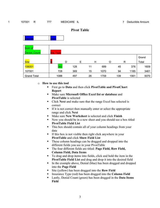 Advanced - Microsoft Excel Training Handout | PDF