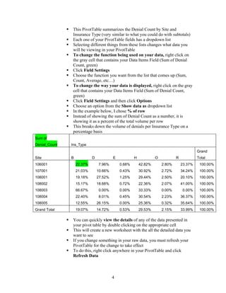 Advanced - Microsoft Excel Training Handout | PDF