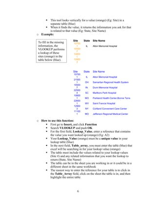 Advanced - Microsoft Excel Training Handout | DOC