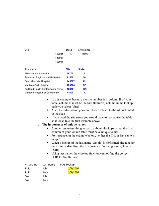 Advanced - Microsoft Excel Training Handout | PDF