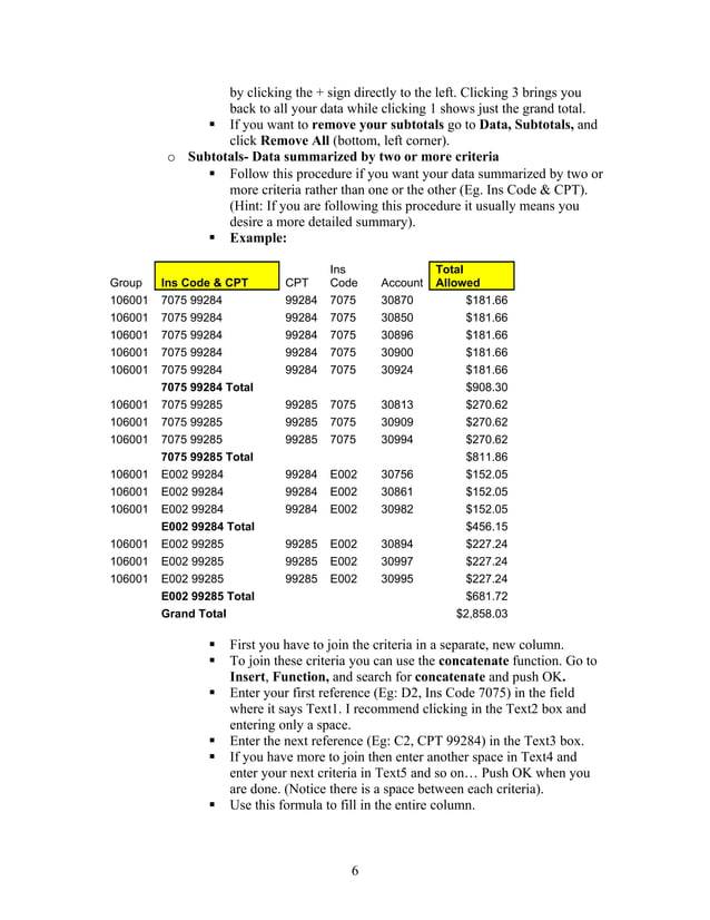 Intermediate - Microsoft Excel Training Handout | DOC | Computing | Technology & Computing