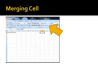 Excel training (merging cell) | PPT