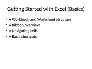 Excel_Training_PPT to learn very easy and good | PPTX