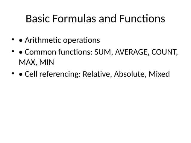 Excel_Training_PPT to learn very easy and good | PPTX