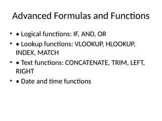 Excel_Training_PPT to learn very easy and good | PPTX