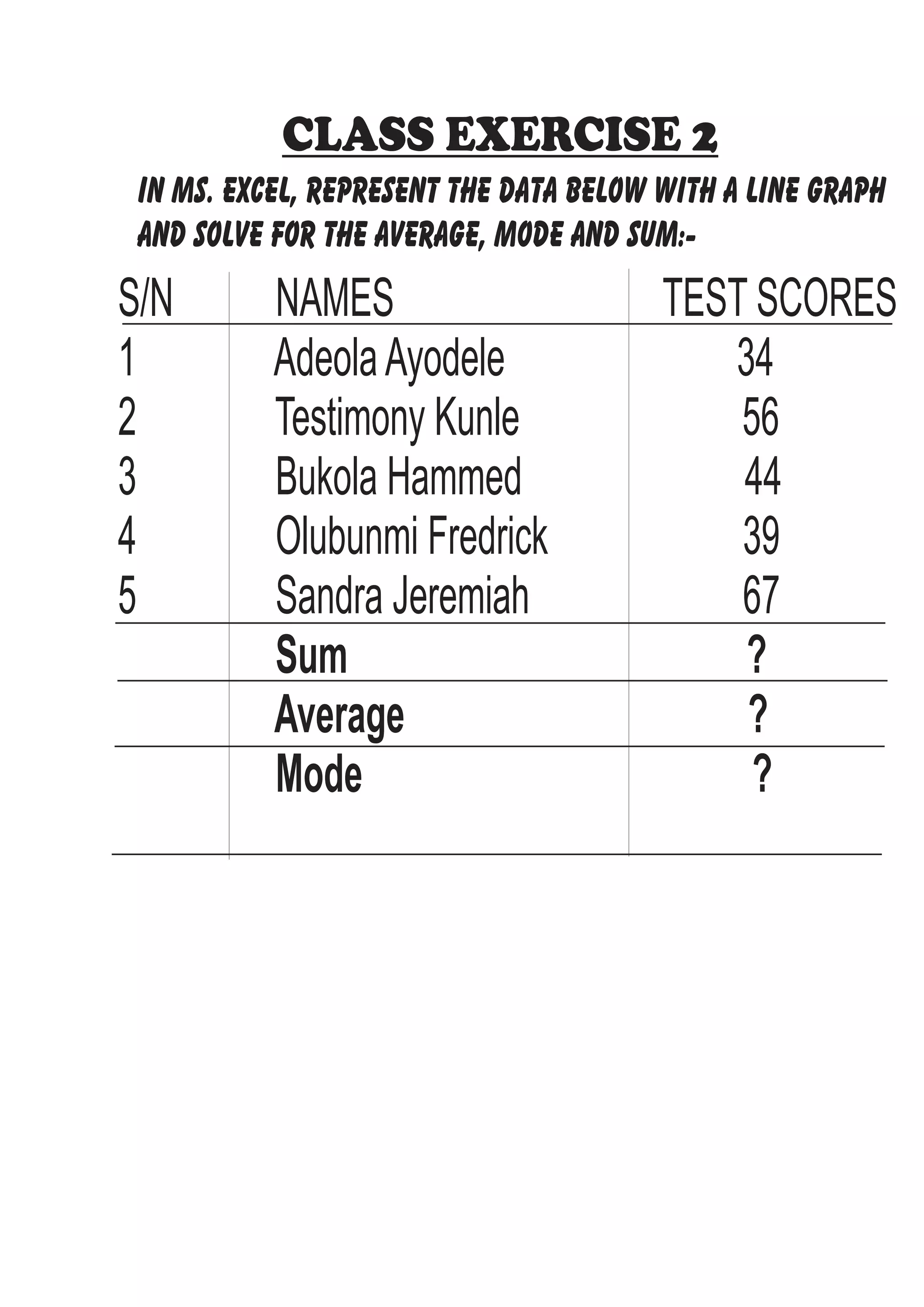 Excel tutorial by Sir Spark Microsoft Xcel | PDF